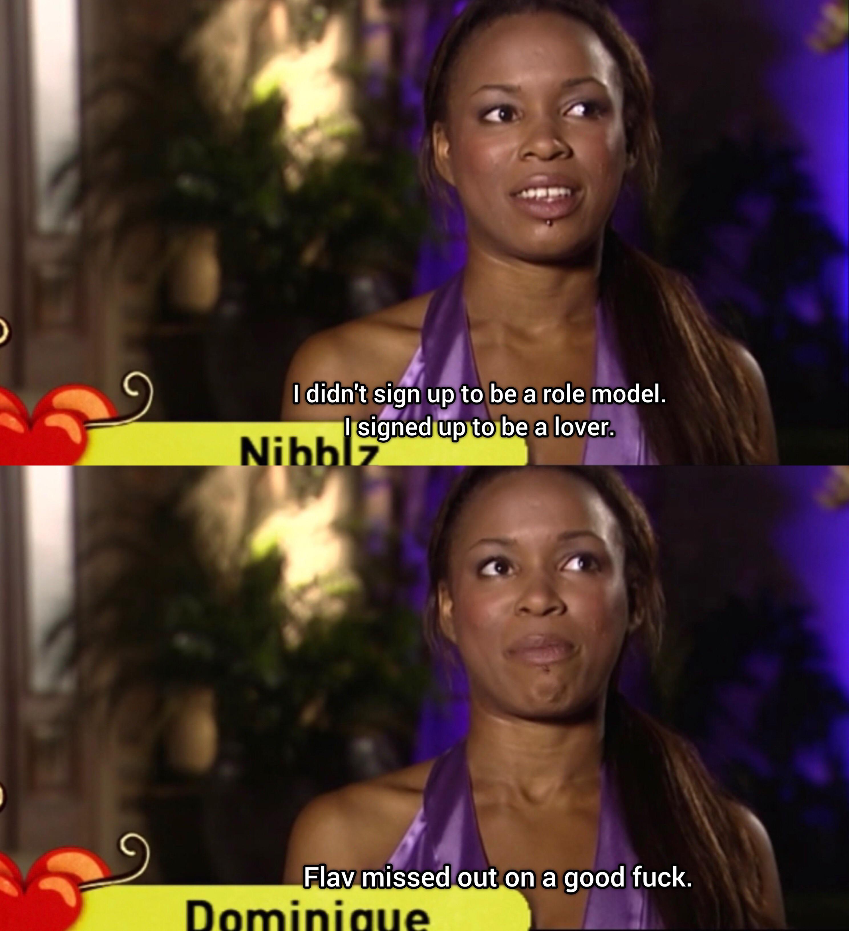 Flavor of Love 2: Nibblz; iconic last words. | Scrolller