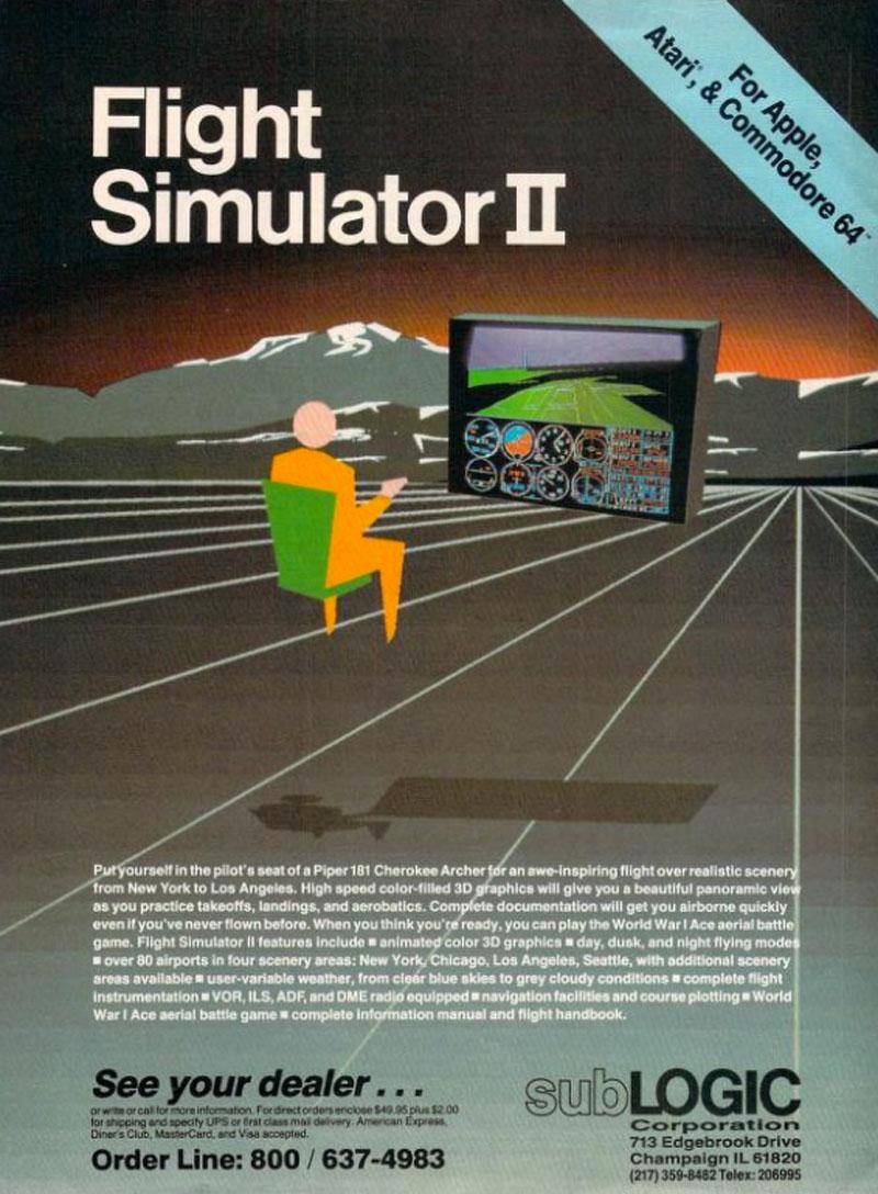 Flight Simulator II (subLOGIC 1984) | Scrolller