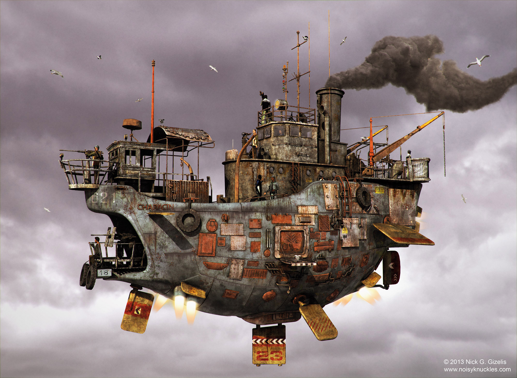 Floating Ship Concept by Nick Gizelis | Scrolller