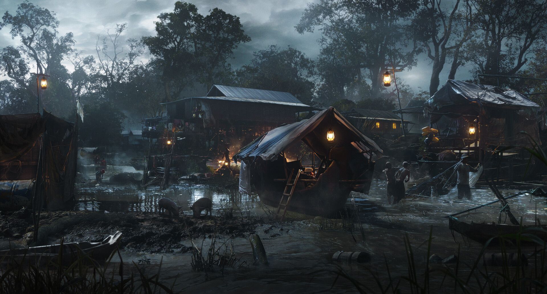 Floating Village by Jakub Skop | Scrolller