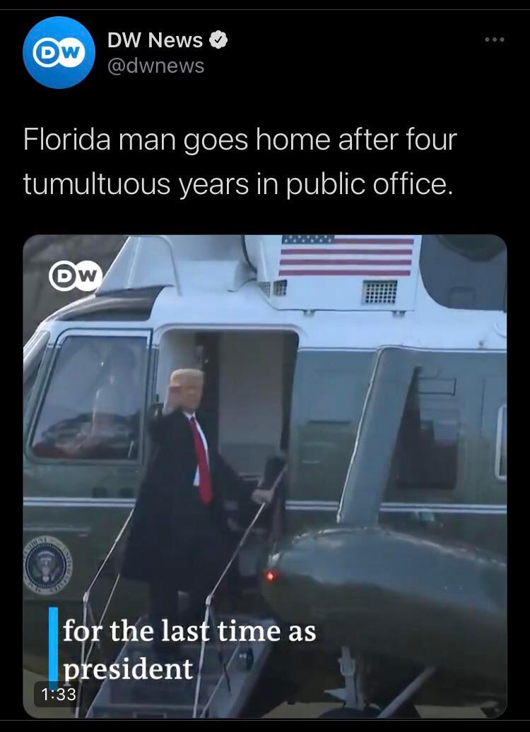 Florida man gets recognized by DW. | Scrolller