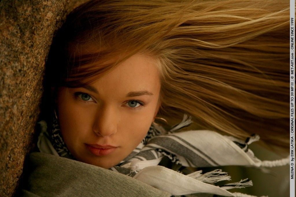 Flowing haired Milena | Scrolller