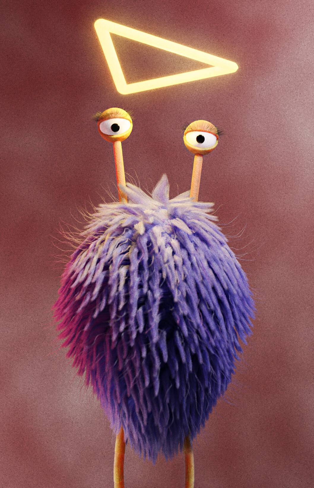 Fluff Monster, Me, Digital 3D, 2020 | Scrolller