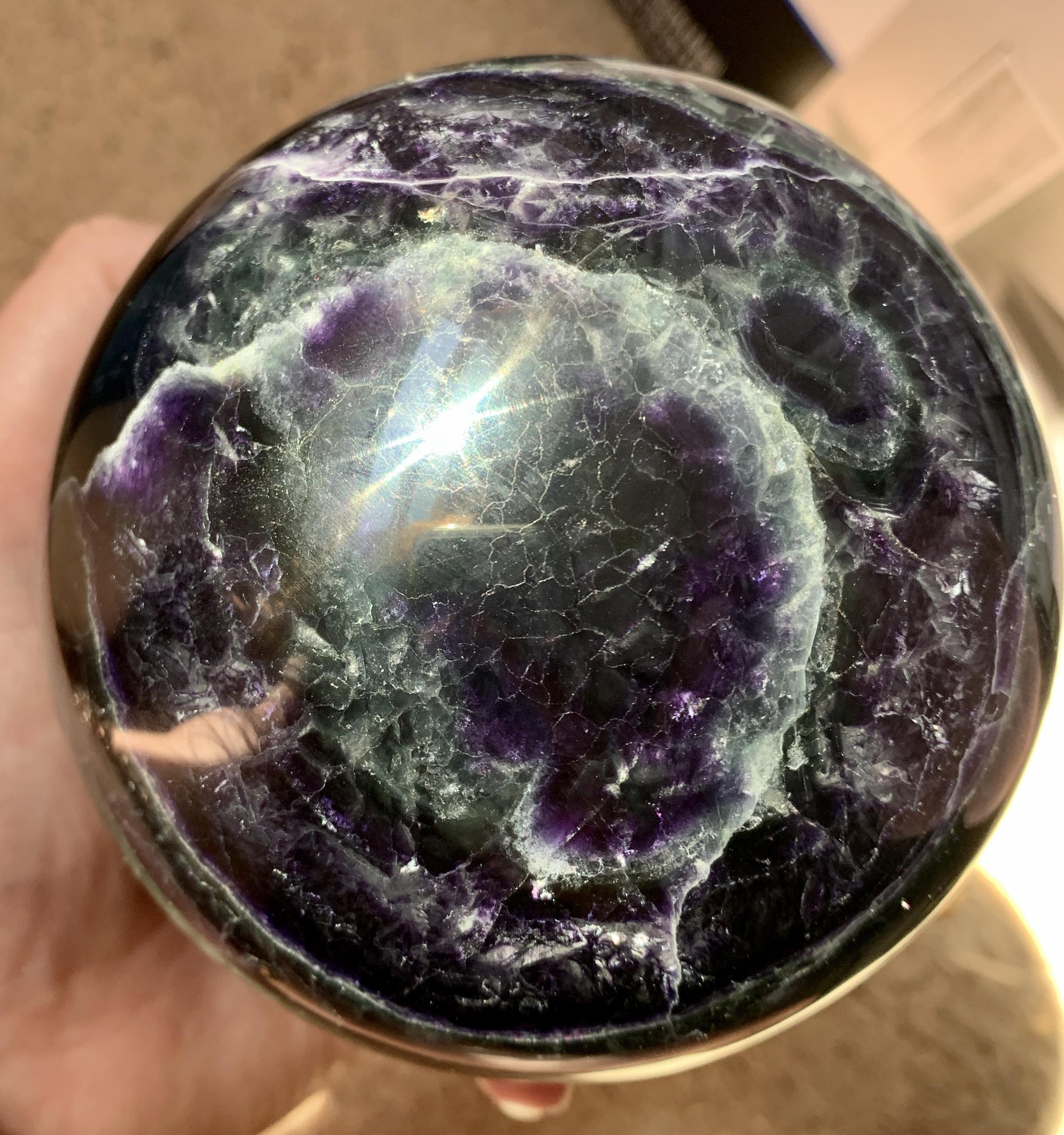 Fluorite Sphere 4.6 lb beauty! | Scrolller