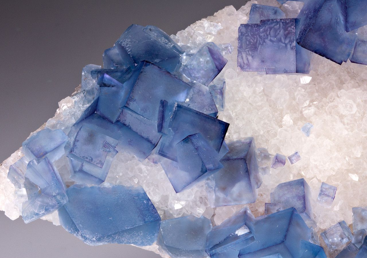 Fluorite with Quartz, from the Blanchard Mine, Bingham, New Mexico [1280x900] | Scrolller