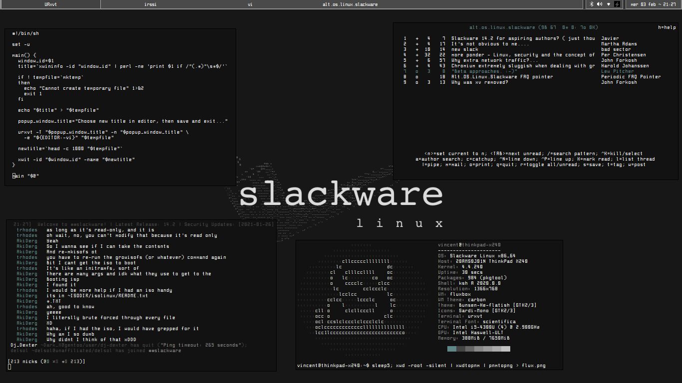 [fluxbox] DarK Slack | Scrolller