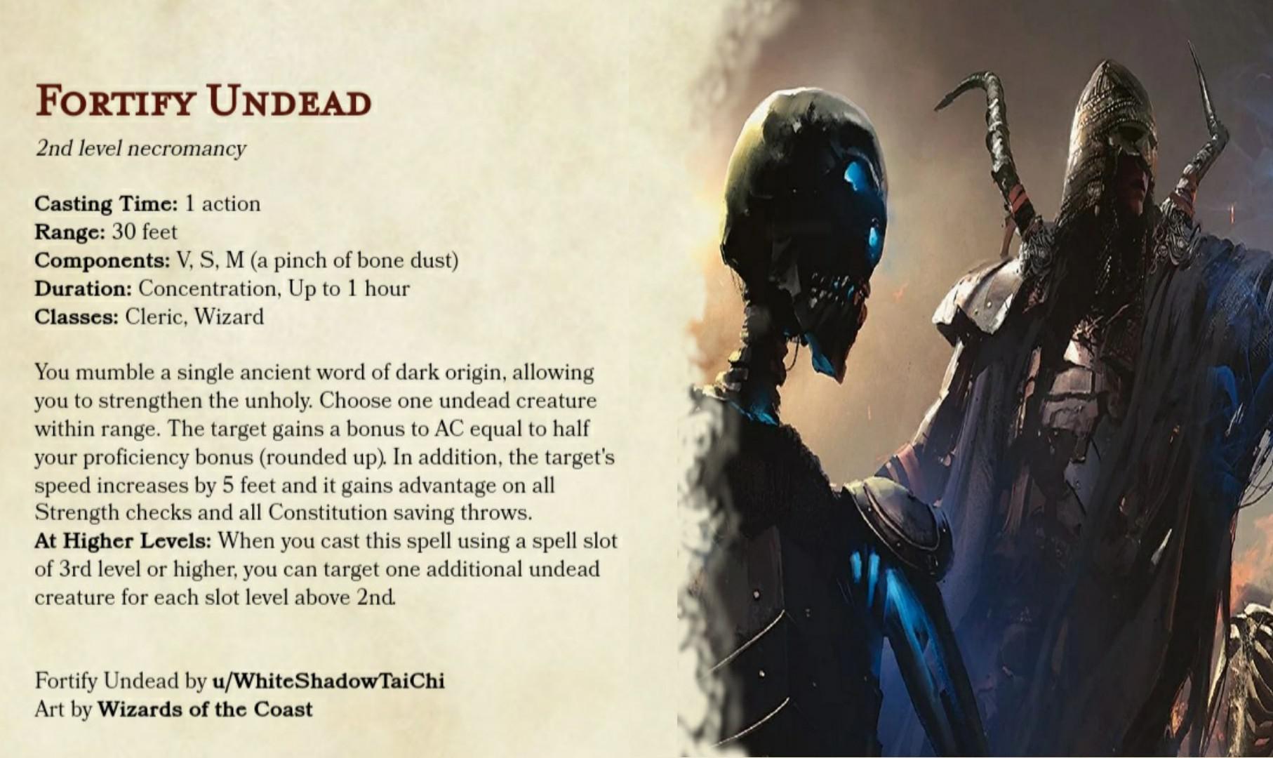 Fortify Undead: A Spell for Necromancers and Their Thralls | Scrolller