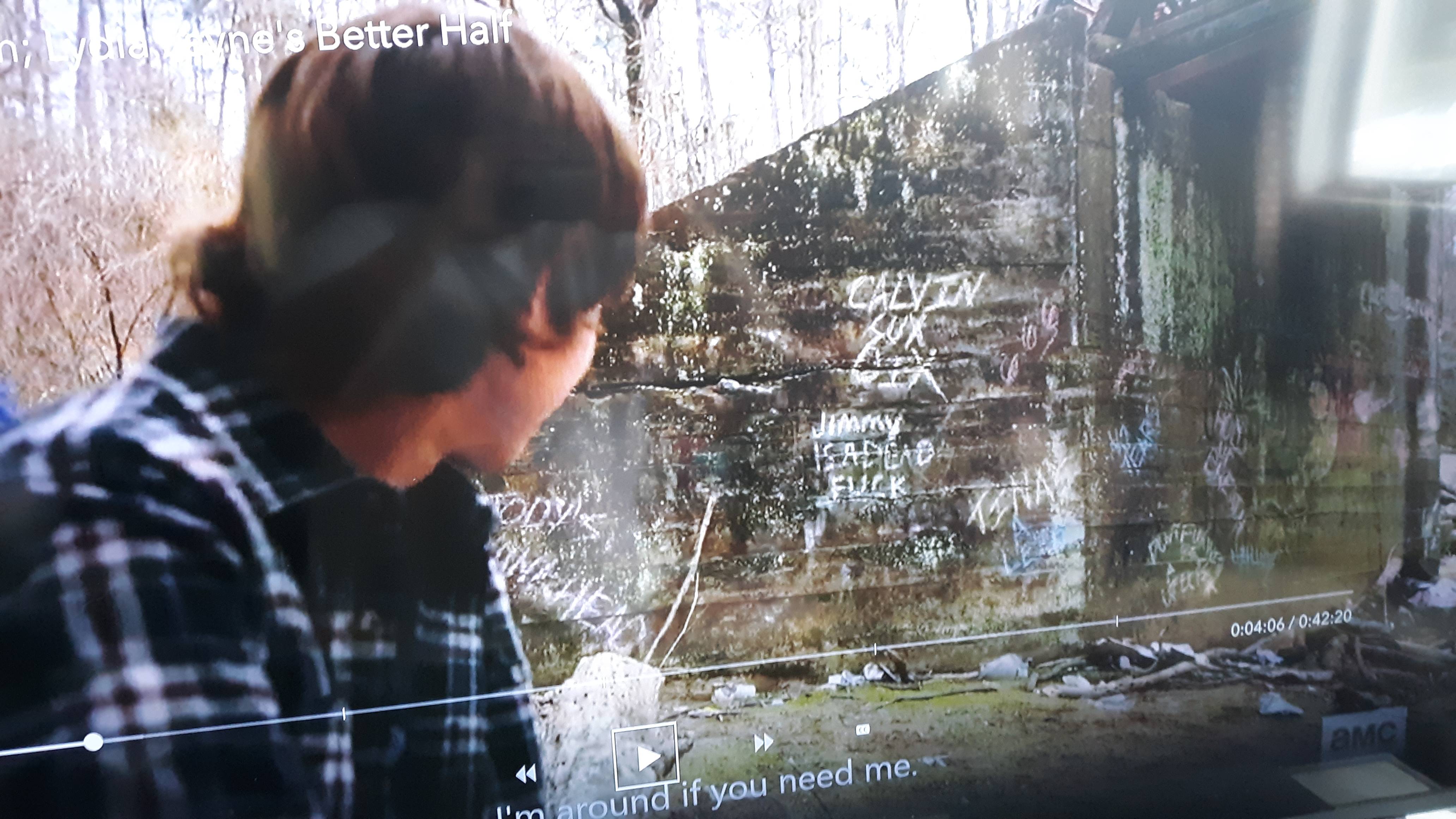 A nice little Easter egg I spotted in episode 4. It's a reference to Friday the 13th part IV ...