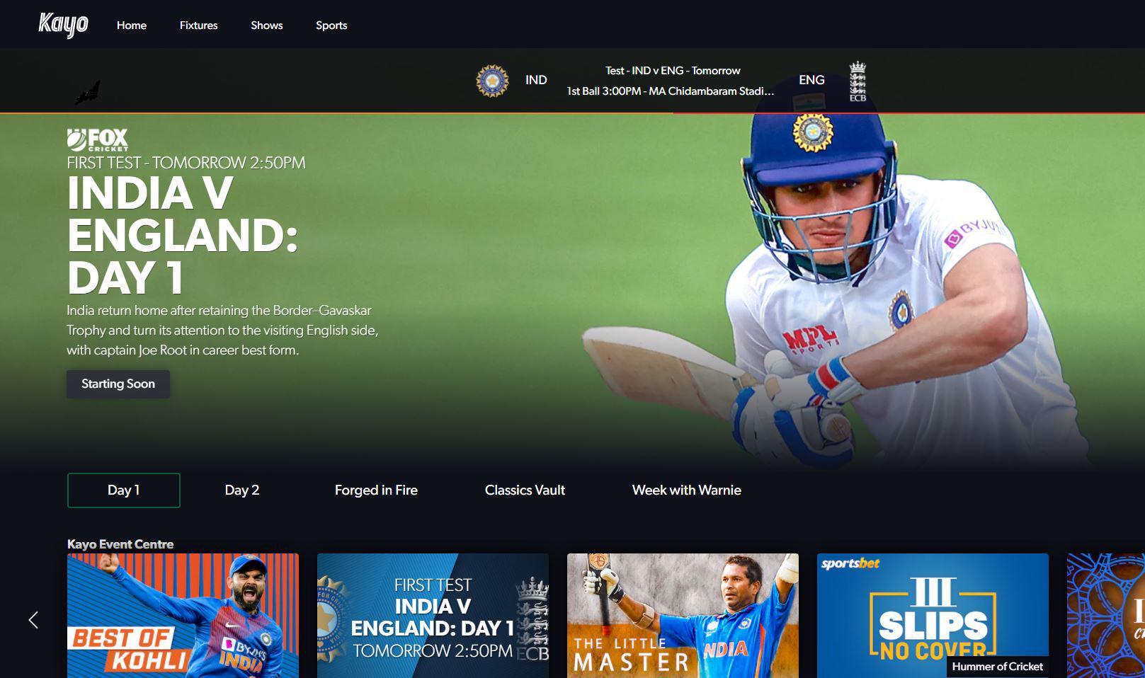 Fox Cricket/Kayo Sports to broadcast IND vs ENG in Australia | Scrolller