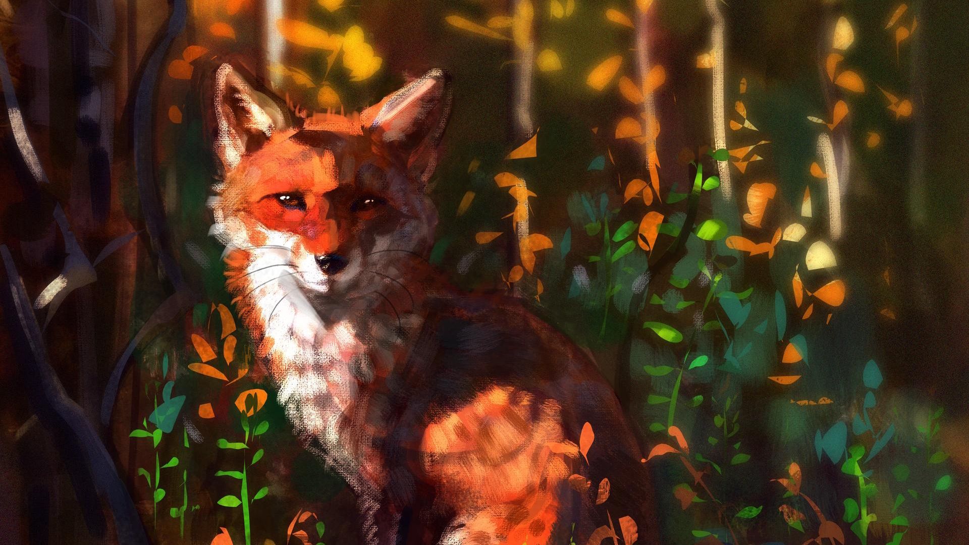 Fox Glance Art [1920x1080] | Scrolller