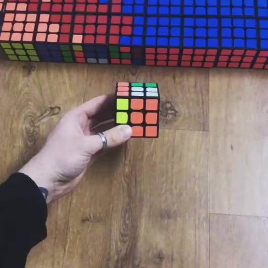 Freddie Mercury made out of 720 Rubik's cubes | Scrolller