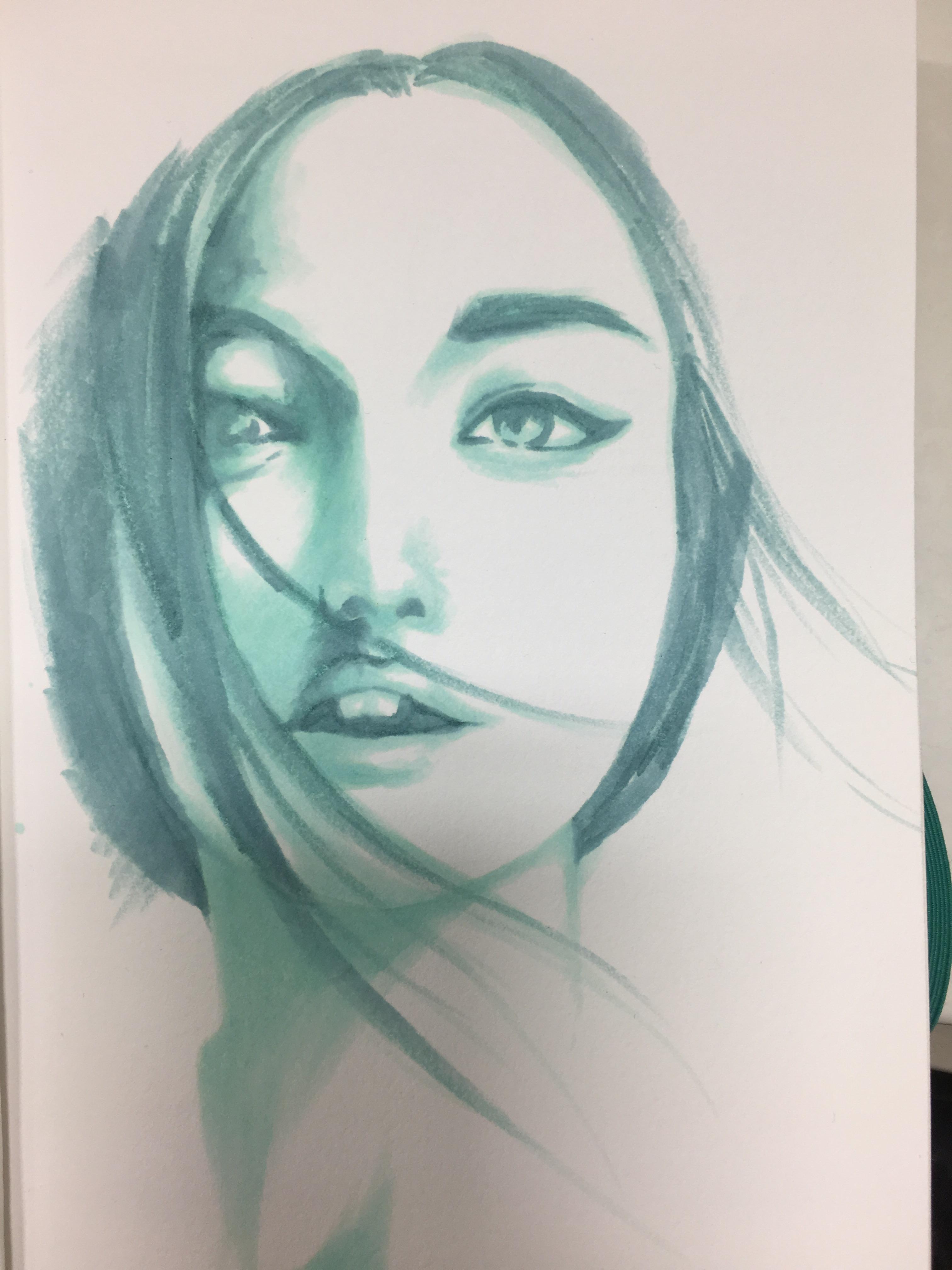 Free hand portrait study | Scrolller