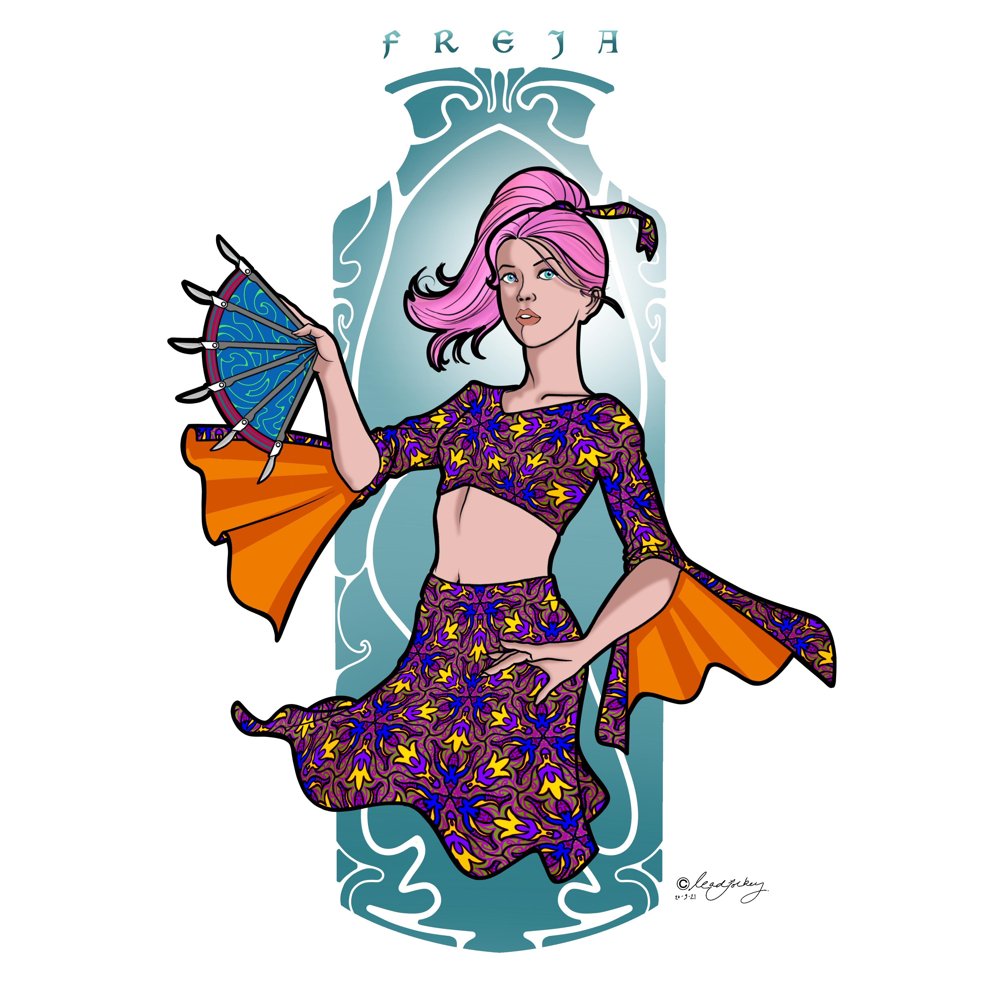 'Freja-Dancing Assassin', Me, Digital, 2021 | Scrolller