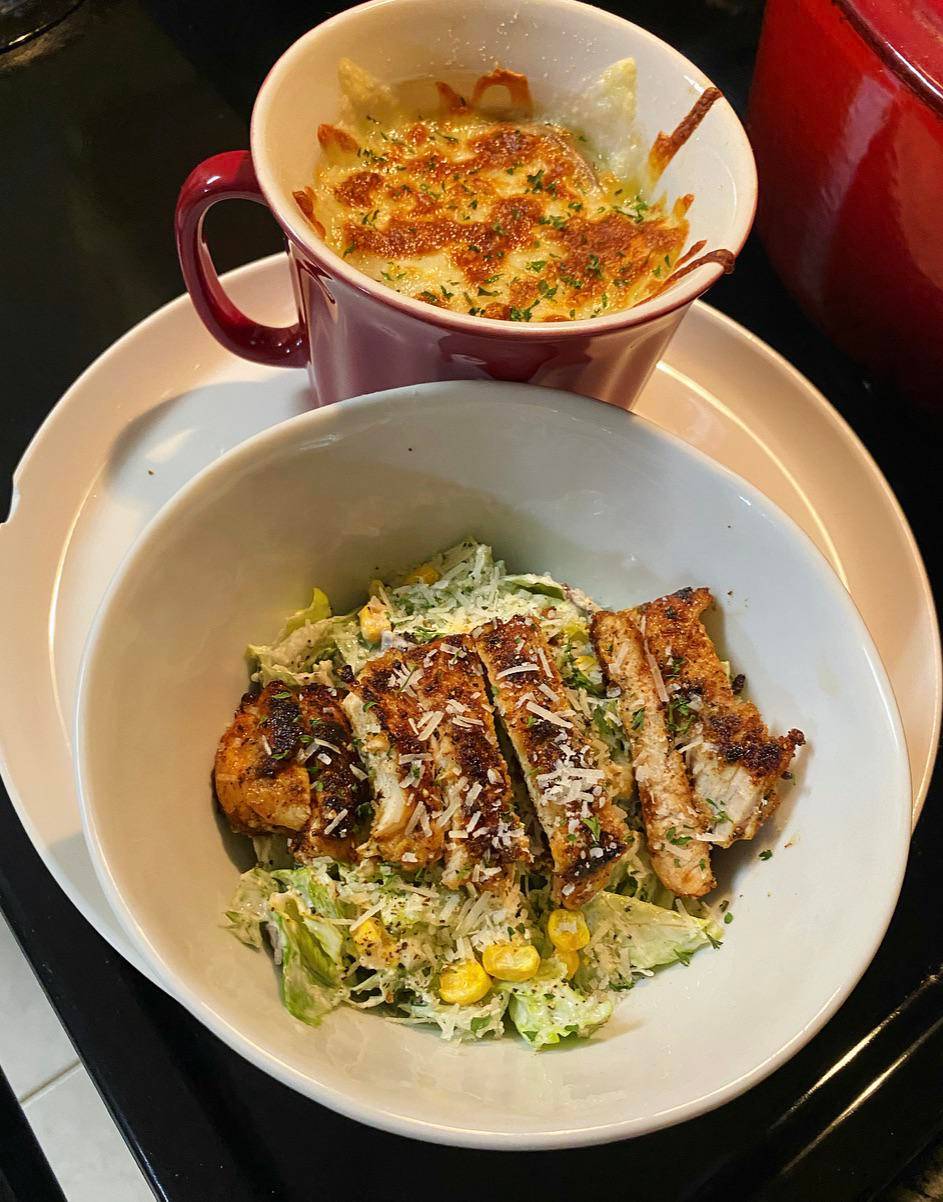 French Onion Soup and Caesar Salad. | Scrolller