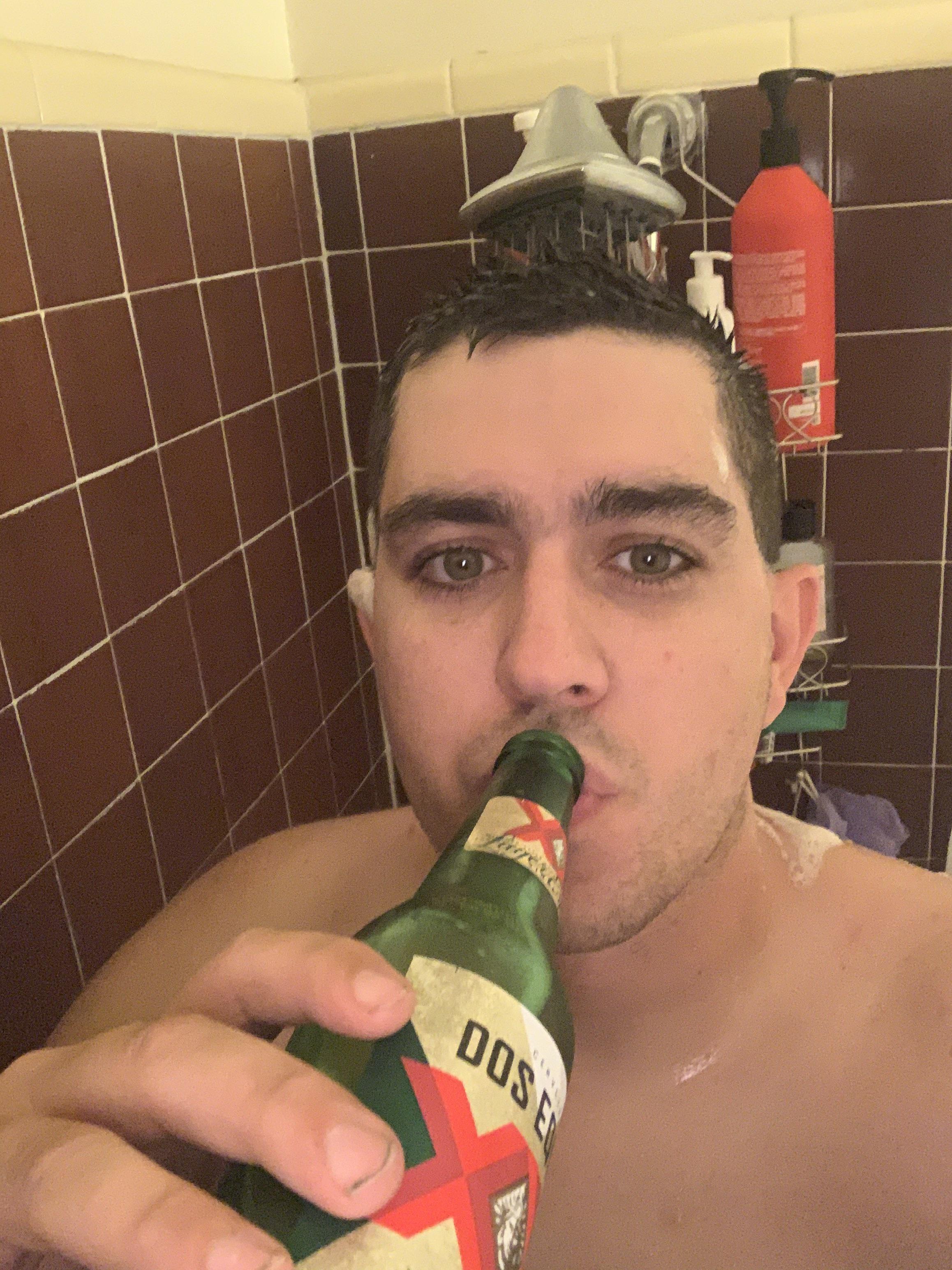 Fresh hair cut shower beer | Scrolller