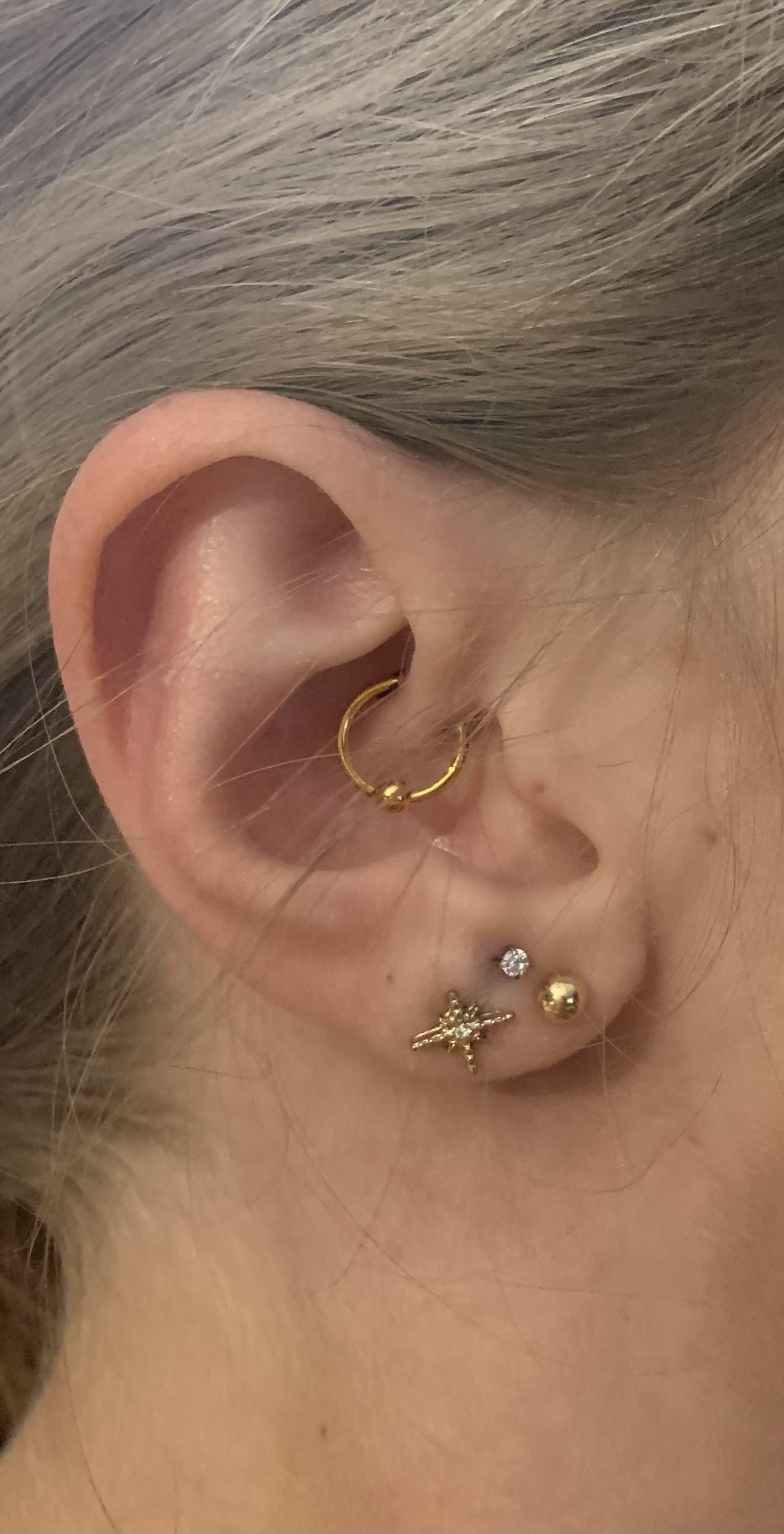 Fresh lil daith and lobe stack | Scrolller