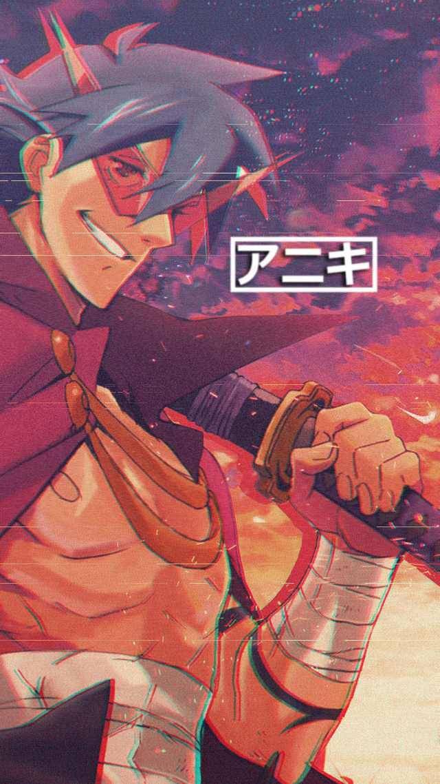 Friend wanted a Kamina phone wallpaper so I made a little edit. | Scrolller