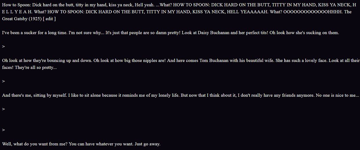 From 0 to Great Gatsby erotica. | Scrolller