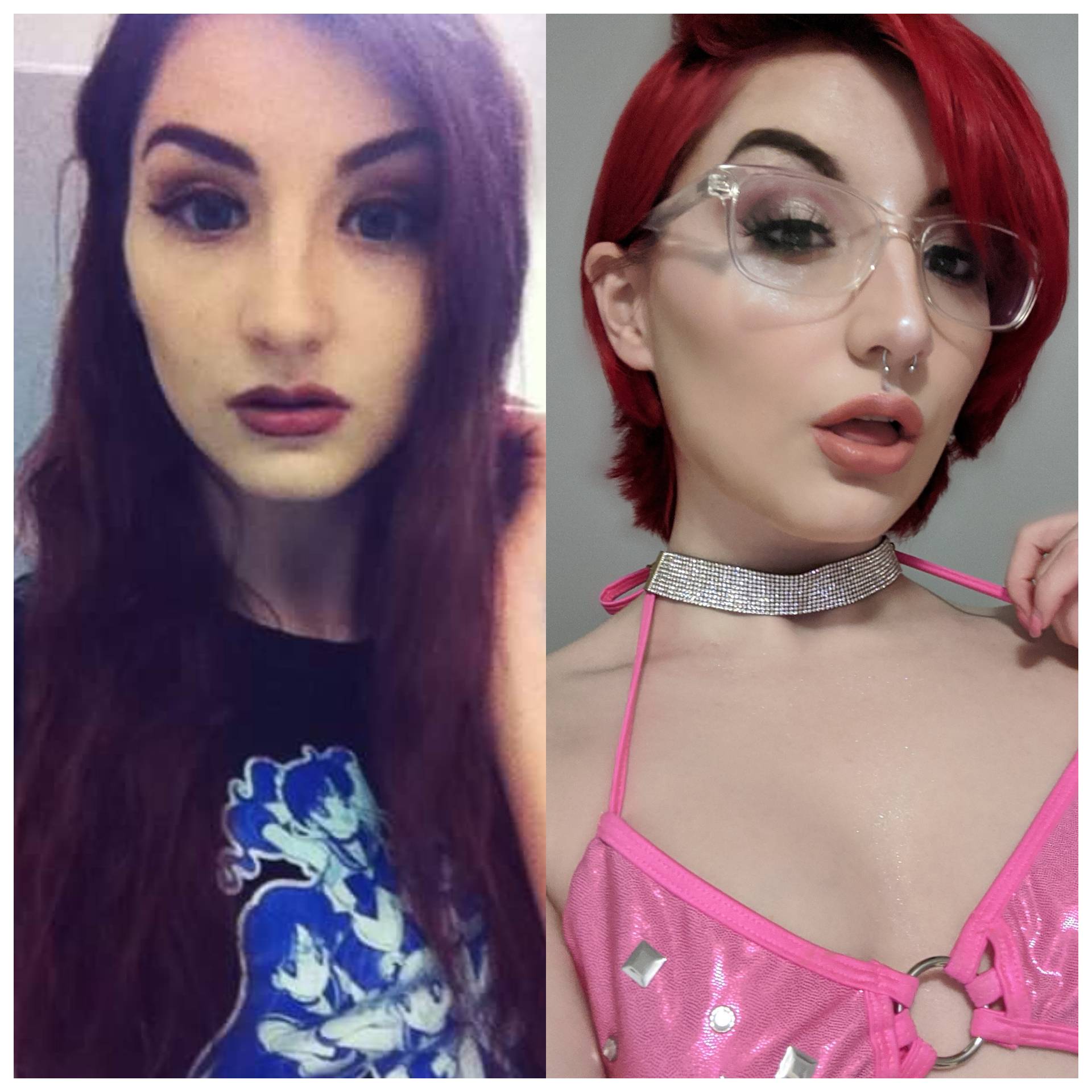 From cute nerd to fake slutty stripper nerd 😜 | Scrolller