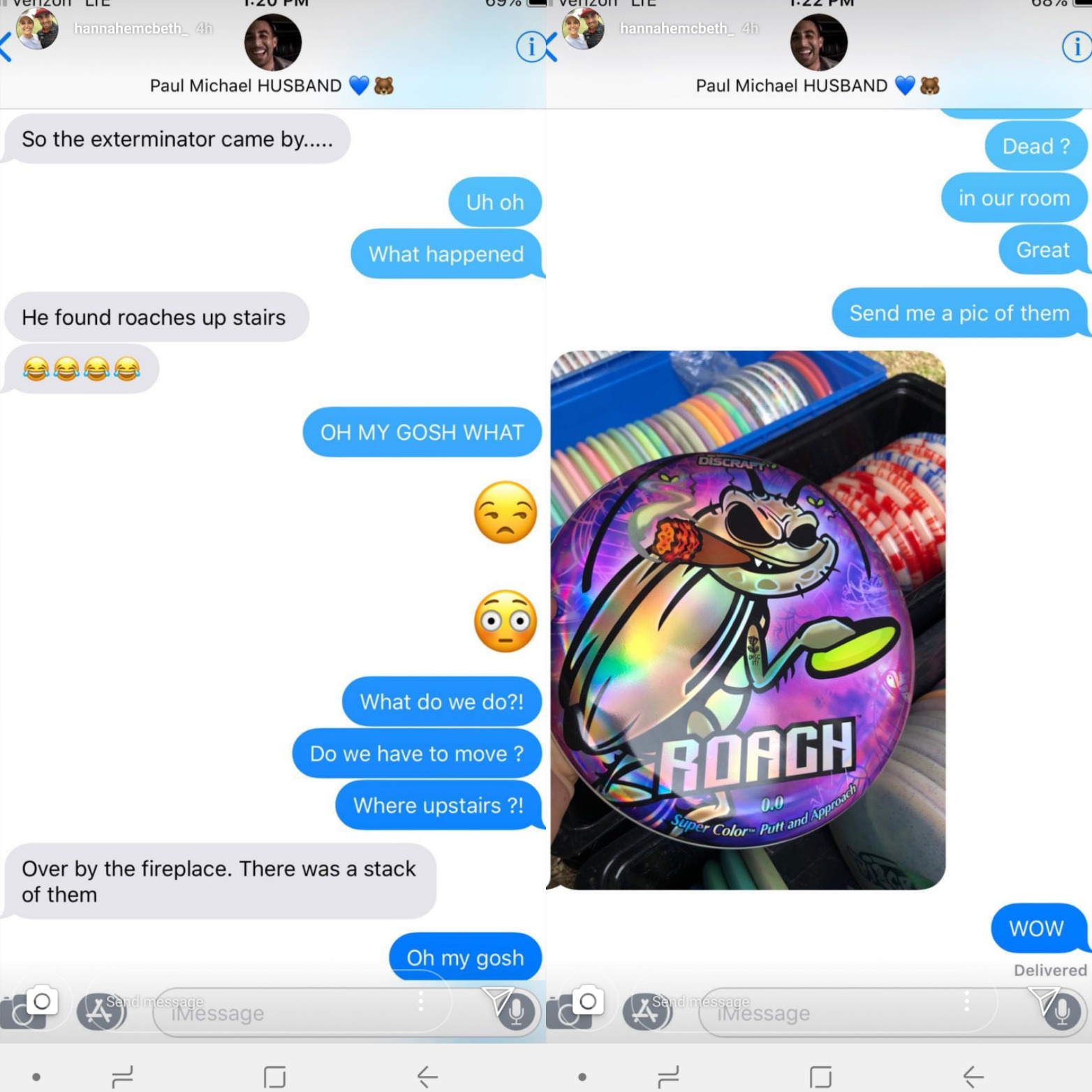 From Hannah's Instagram story. Paul's got jokes. | Scrolller