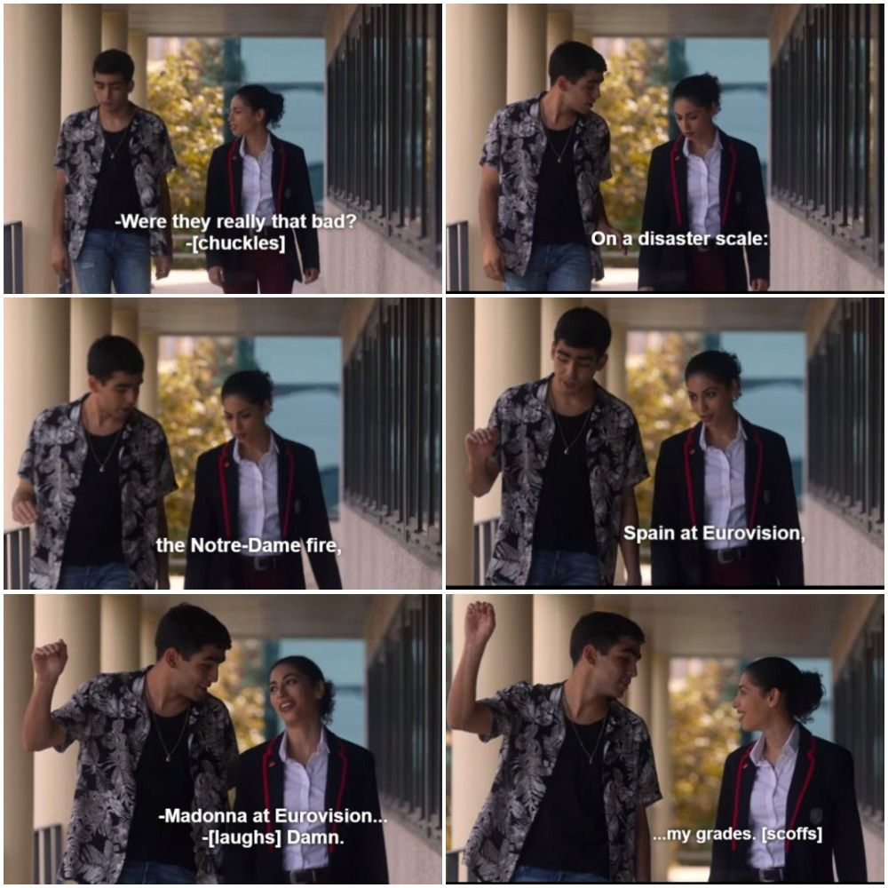 From the Spanish show Elite, loved the reference and the self awareness! | Scrolller