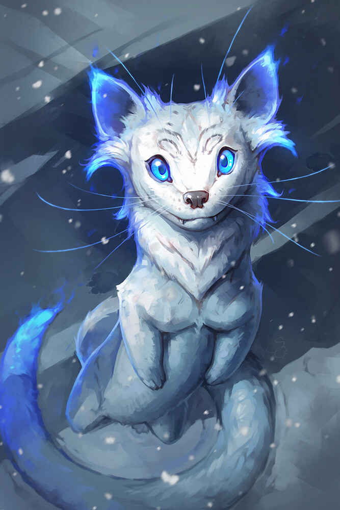 Frost Fire Ferret by Sally Gottschalk | Scrolller
