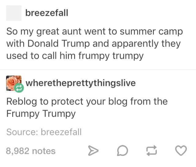 Frumpy trumpy go bye bye - ⚠️snrf⚠️ | Scrolller