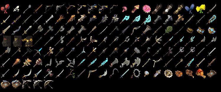 Full weapon icon list, including multiple weapons for zelda (light spoilers) | Scrolller