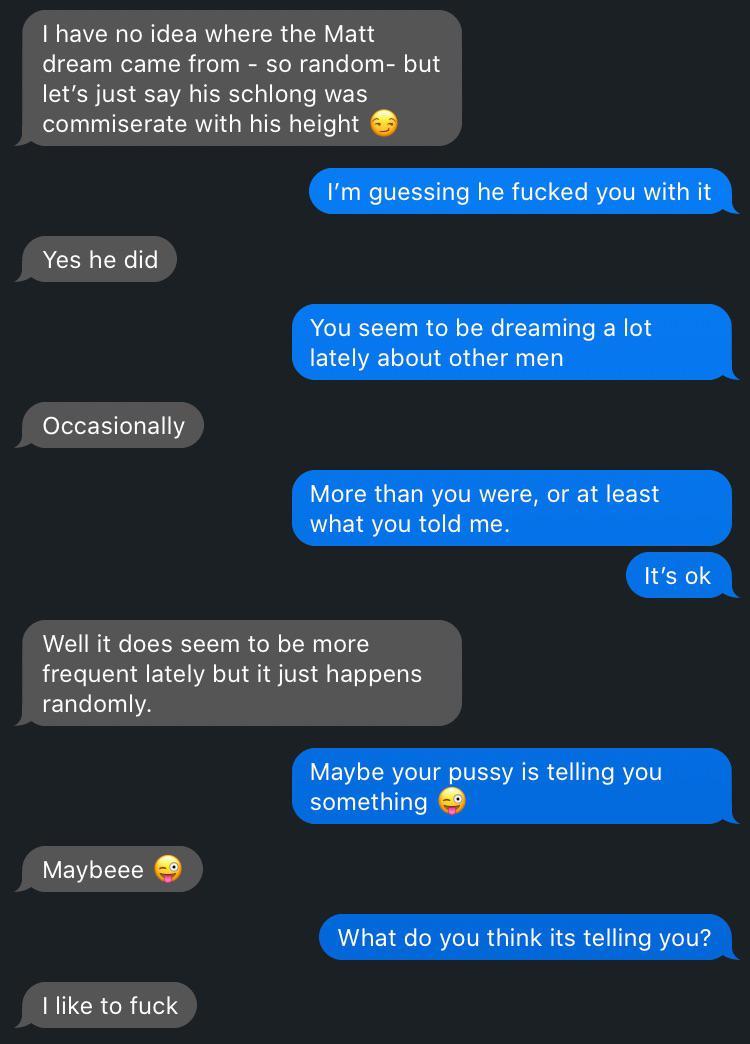 Fun and horny chat with my wife this morning. | Scrolller