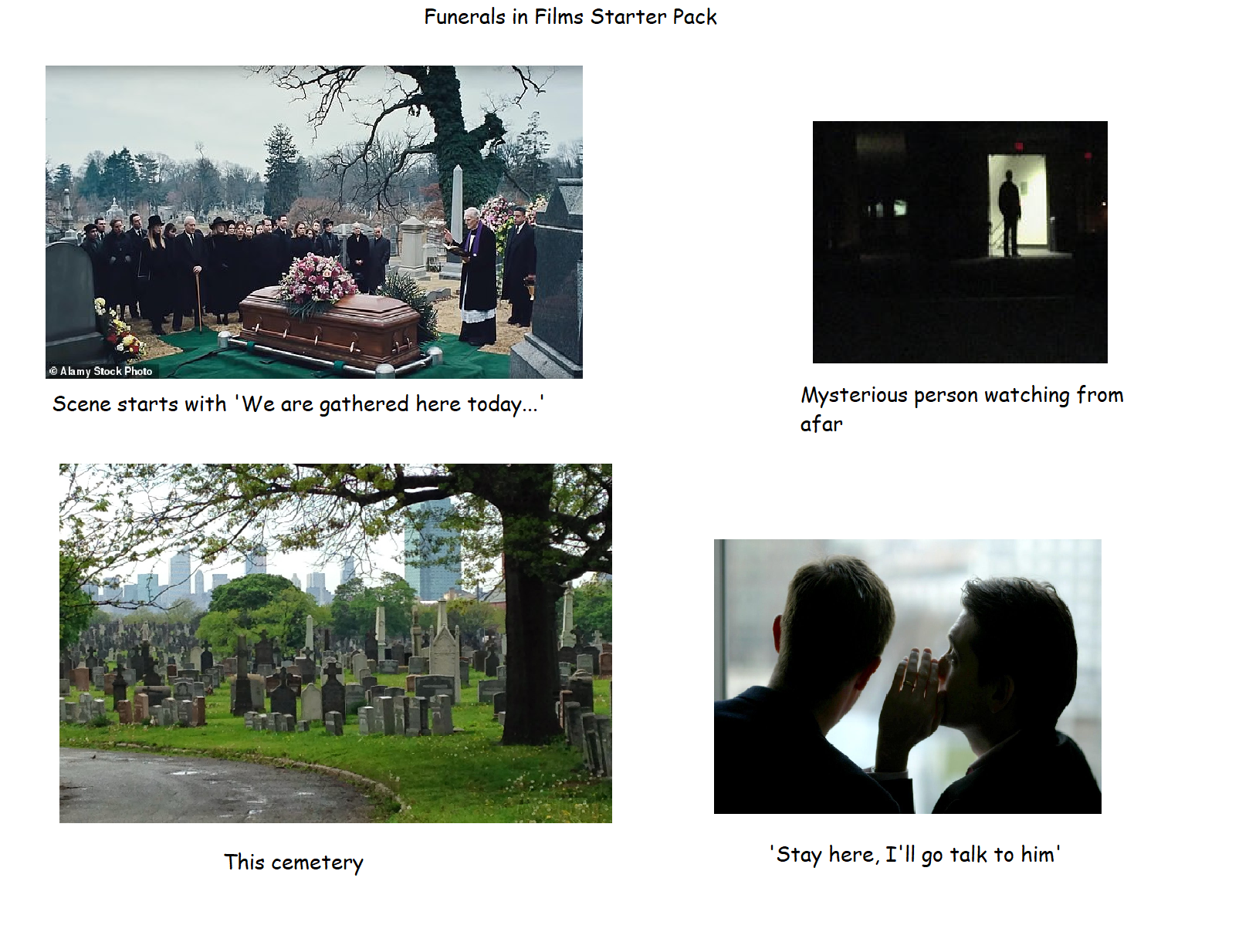 Funeral Scene in Films Starter Pack | Scrolller