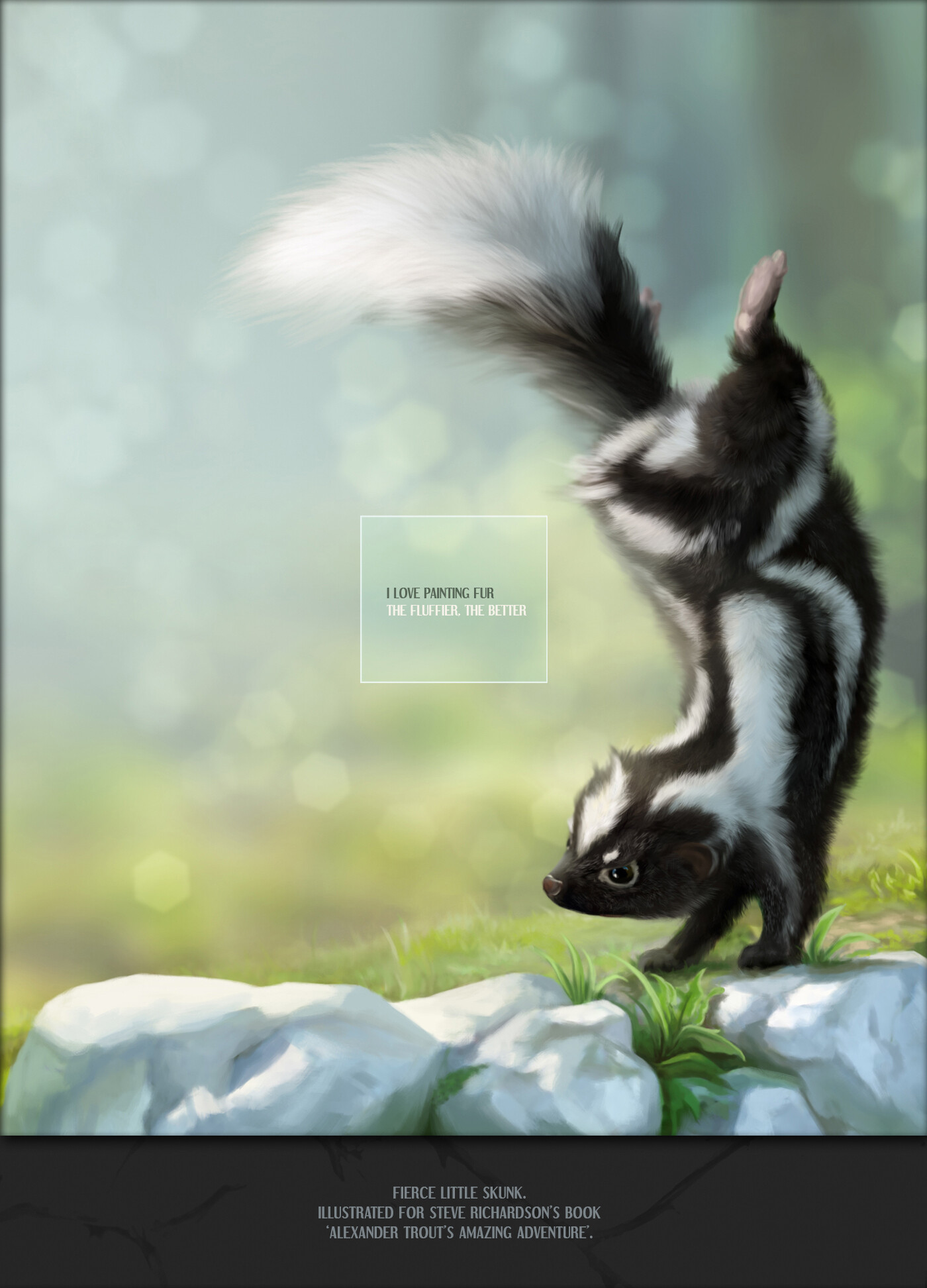 Furry Beasts and other Creatures - Fierce Little Skunk by Marie Beschorner | Scrolller