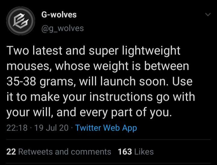 G-wolves 2 new mice releases | Scrolller