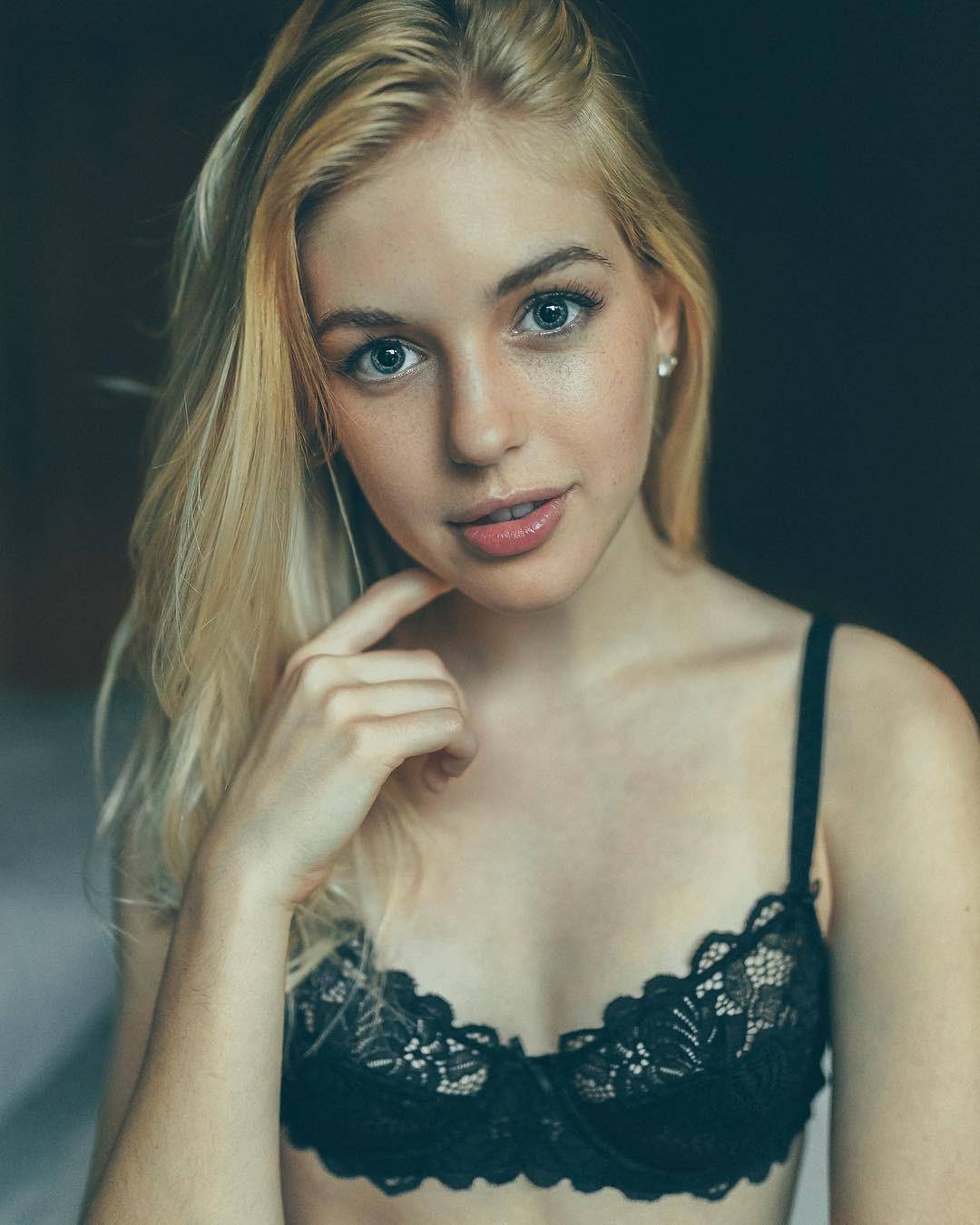 Gabby C Thomas - Black Lace Bra | Scrolller