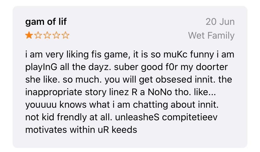 Gam of Lif review. Innit | Scrolller