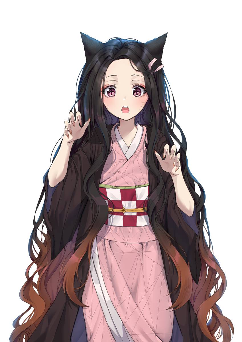 "Gao!" Neko Nezuko [Kimetsu no yaiba] | Scrolller