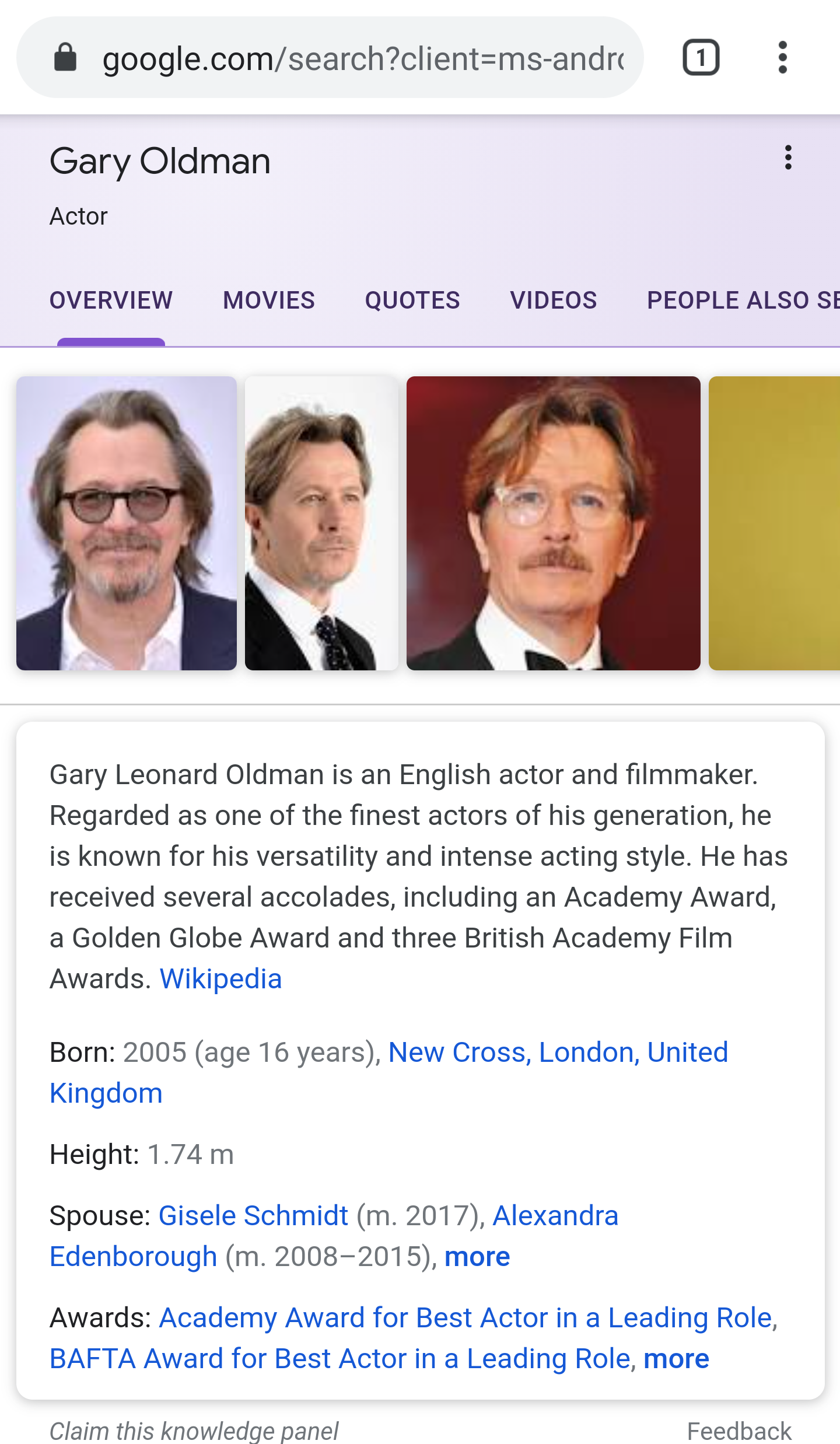 Gary Oldman is not so old | Scrolller
