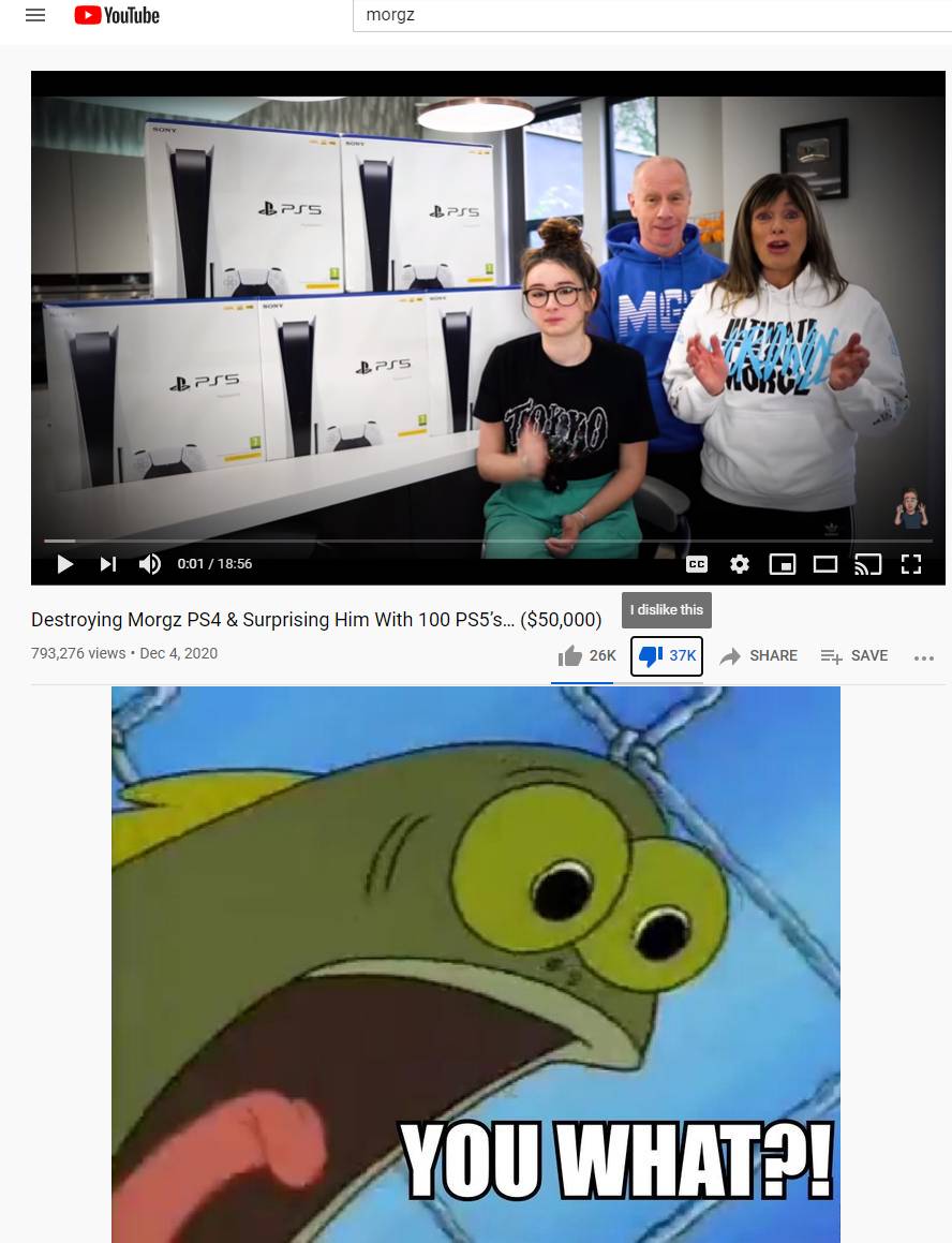 gee. thanks morgz! | Scrolller