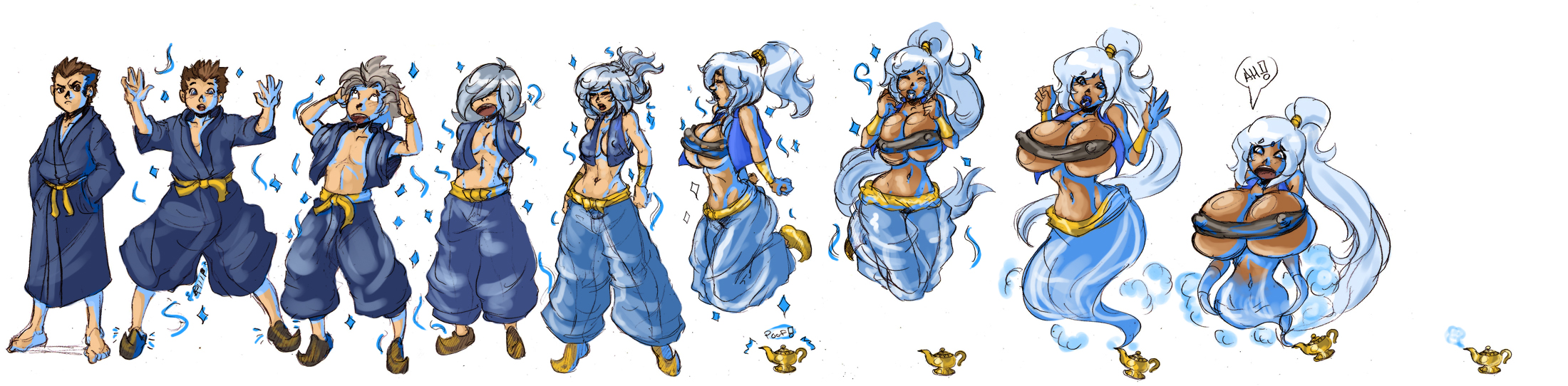 Genie Spirit [MTF/TGTF; Suction] - Oppaiman | Scrolller