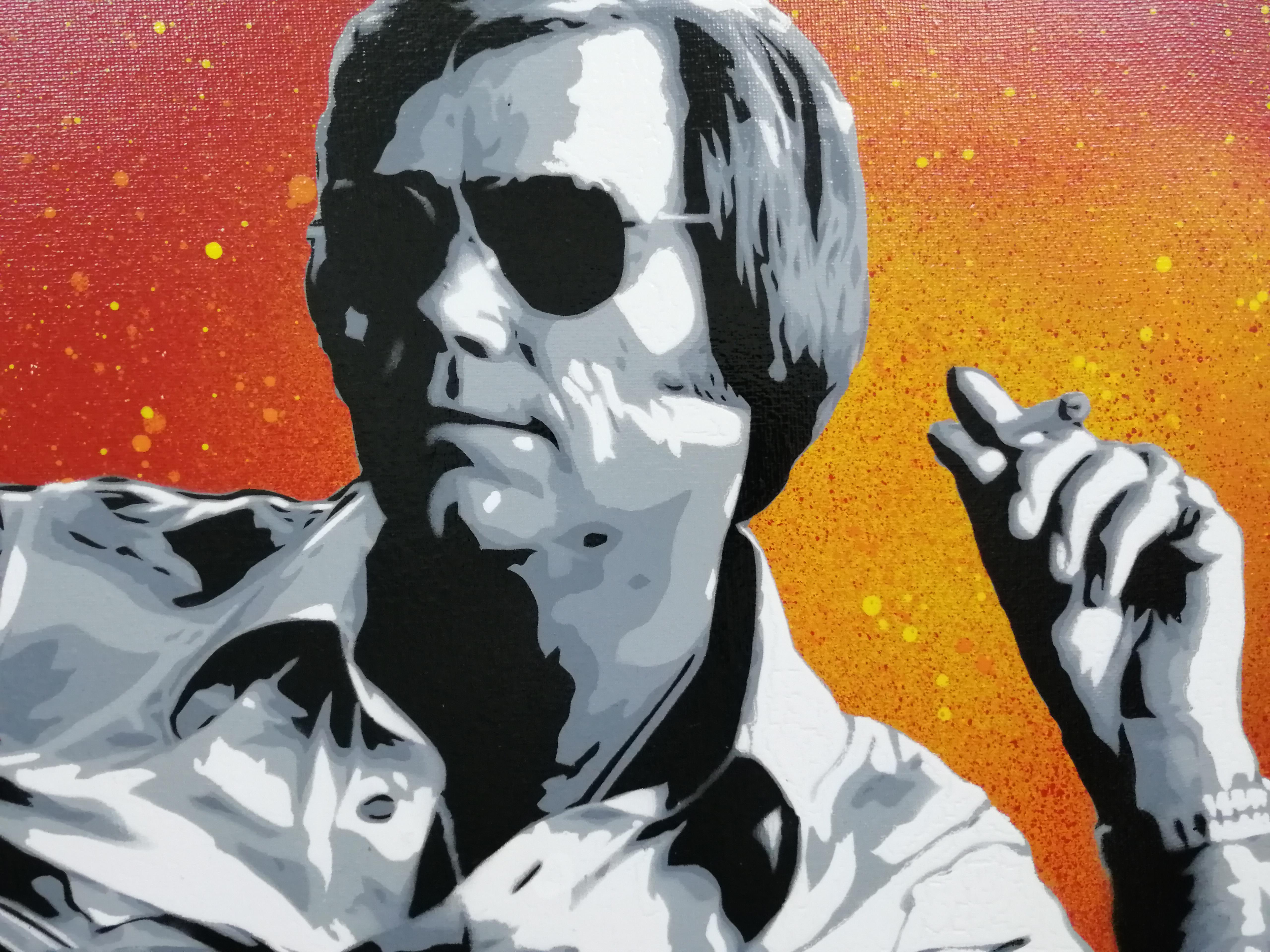 George Jones stencil art 🧡 | Scrolller