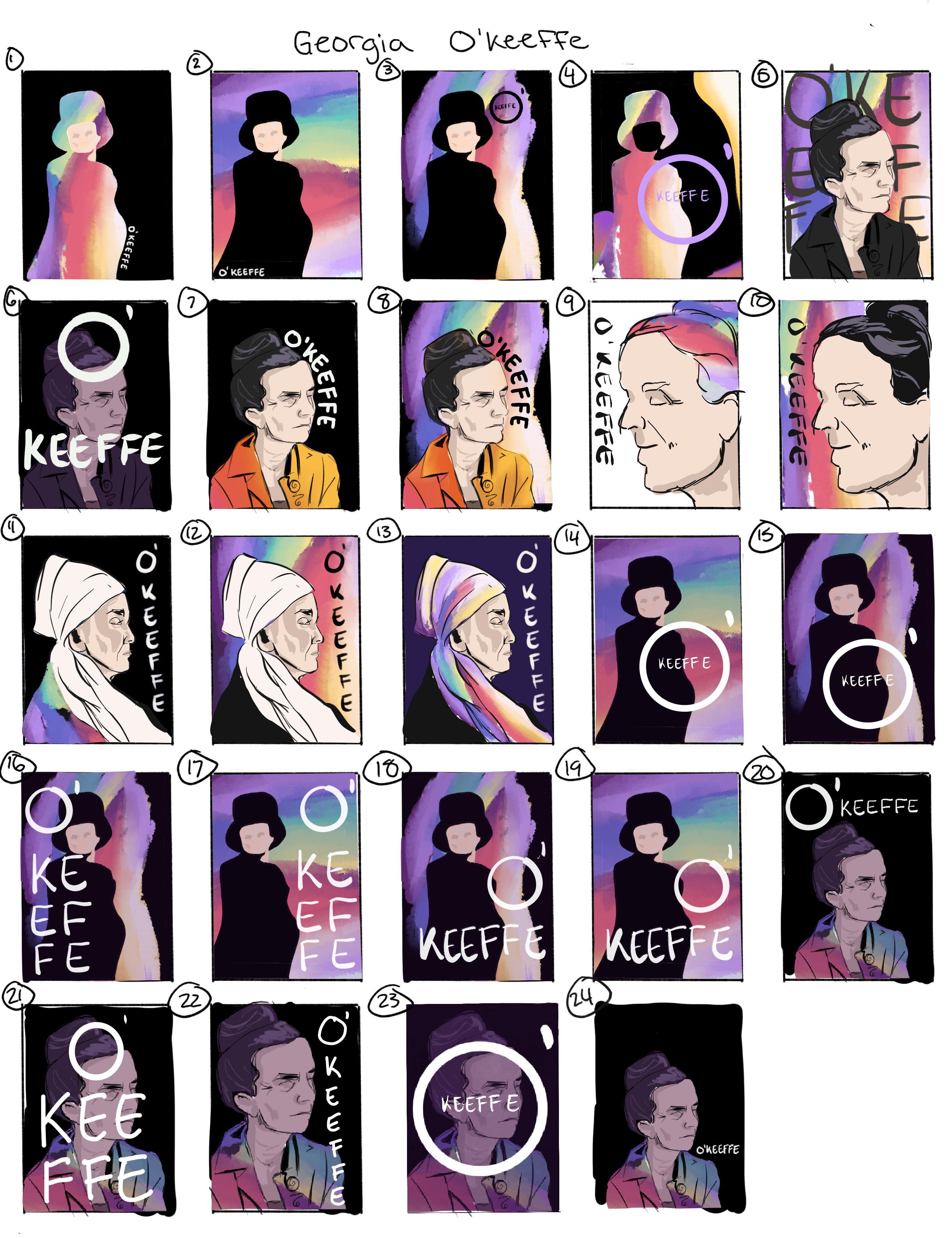 Georgia O’Keeffe, Me, Procreate, 2020 | Scrolller