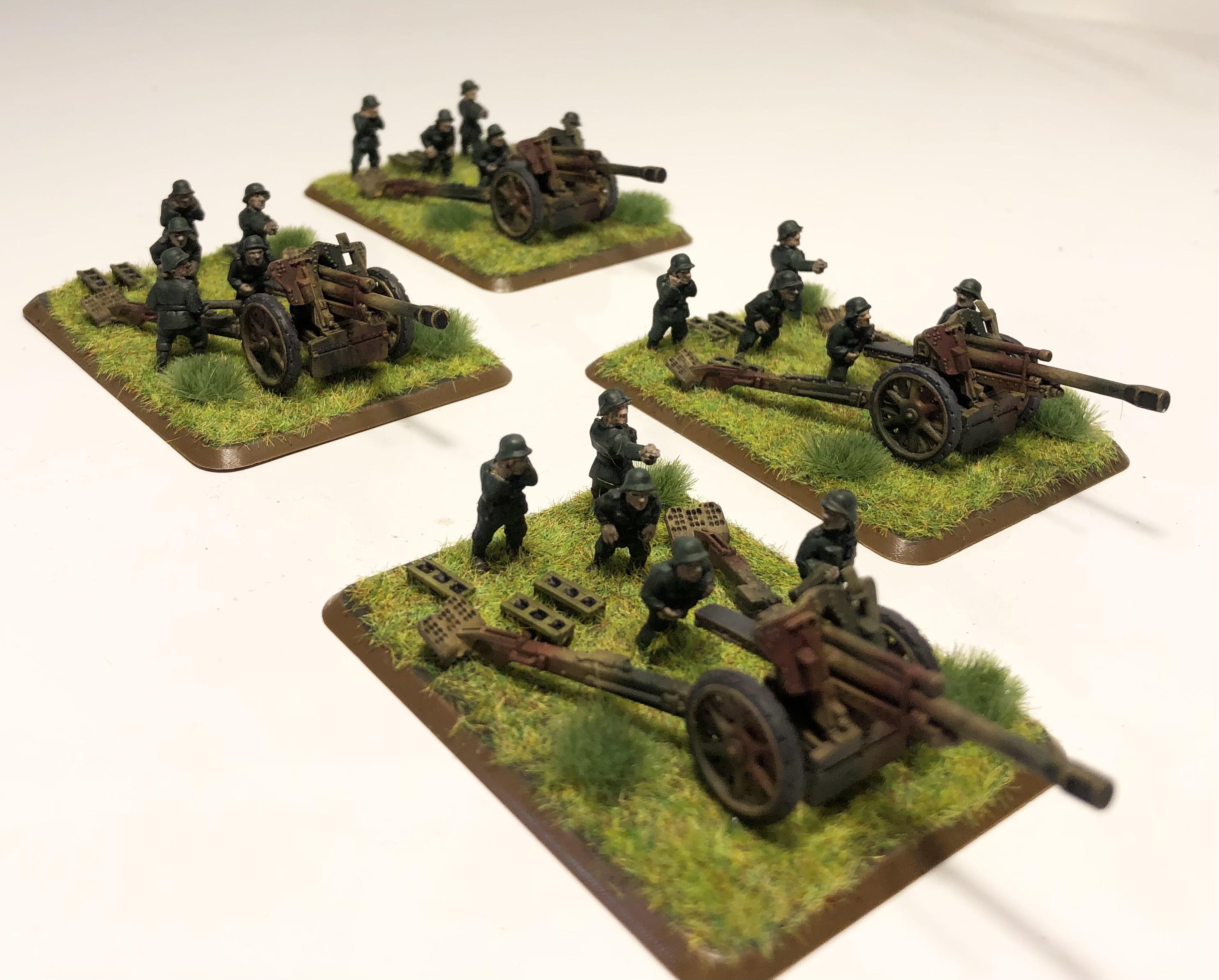 German 10.5cm Artillery Battery | Scrolller