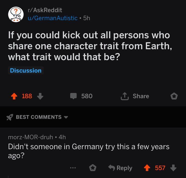 Germanautistic checks out. | Scrolller