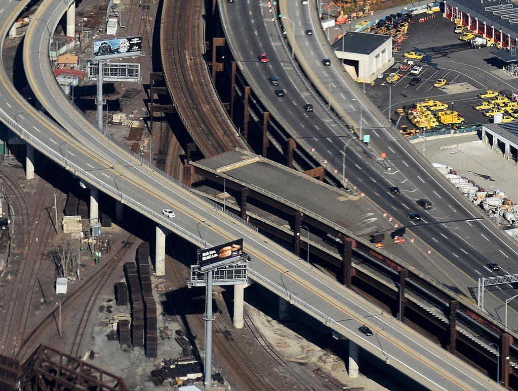 Ghost Ramp on I-93 for the never built Inner Belt- Somerville, MA | Scrolller