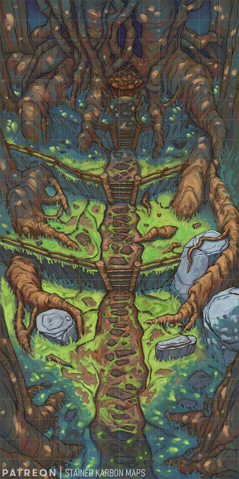 Giant Tree Cabin [24x12] [Battlemap] [1680x840] [Forest] | Scrolller