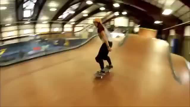 Girl takes a skateboard seat | Scrolller