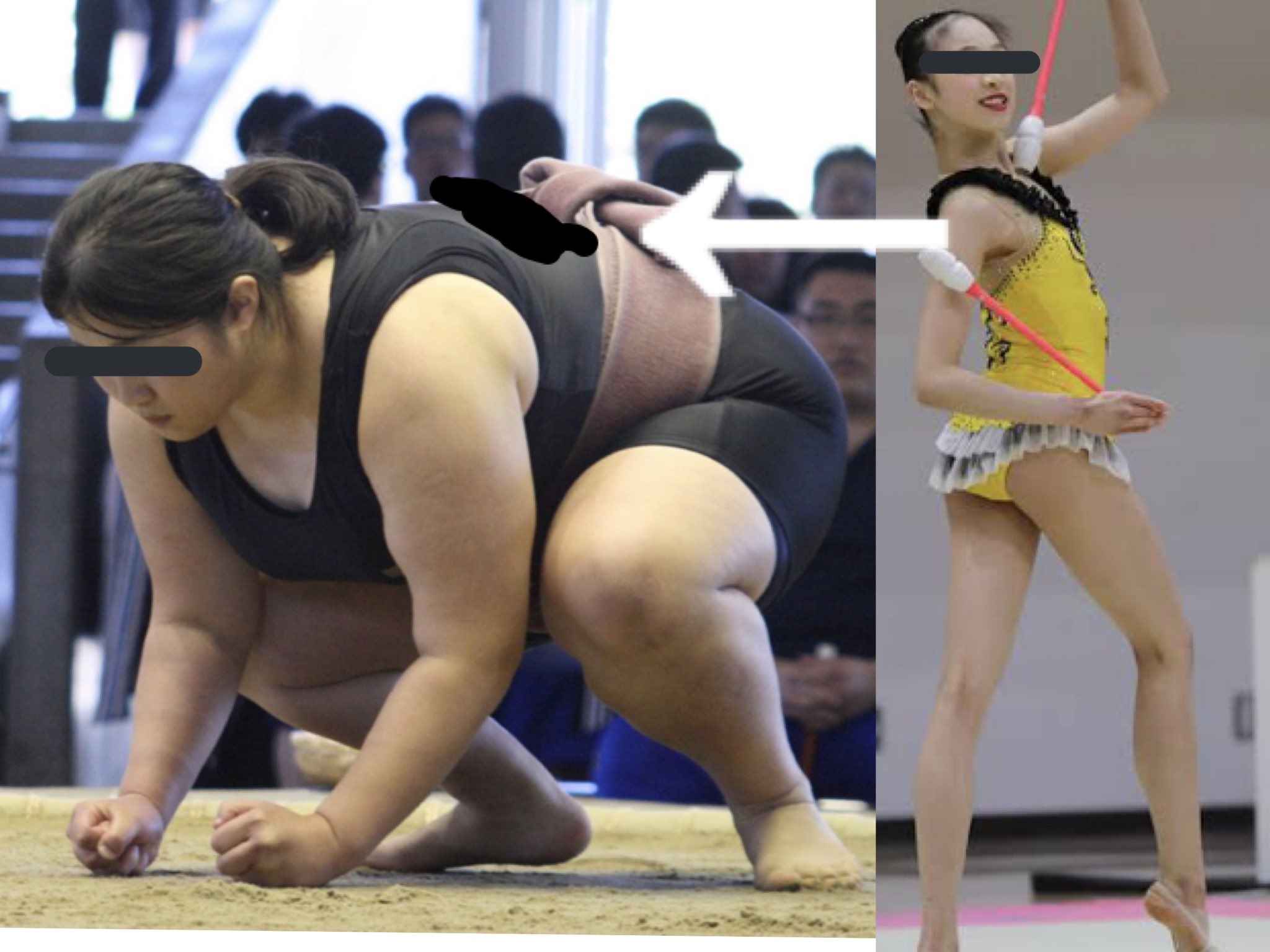 Girl turning herself into a literal sumo | Scrolller