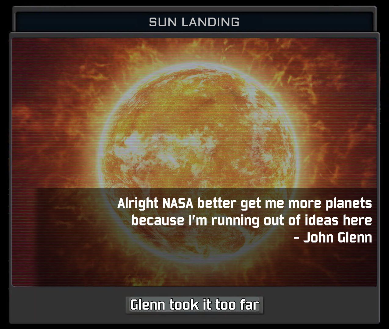 Glenn has conquered space | Scrolller