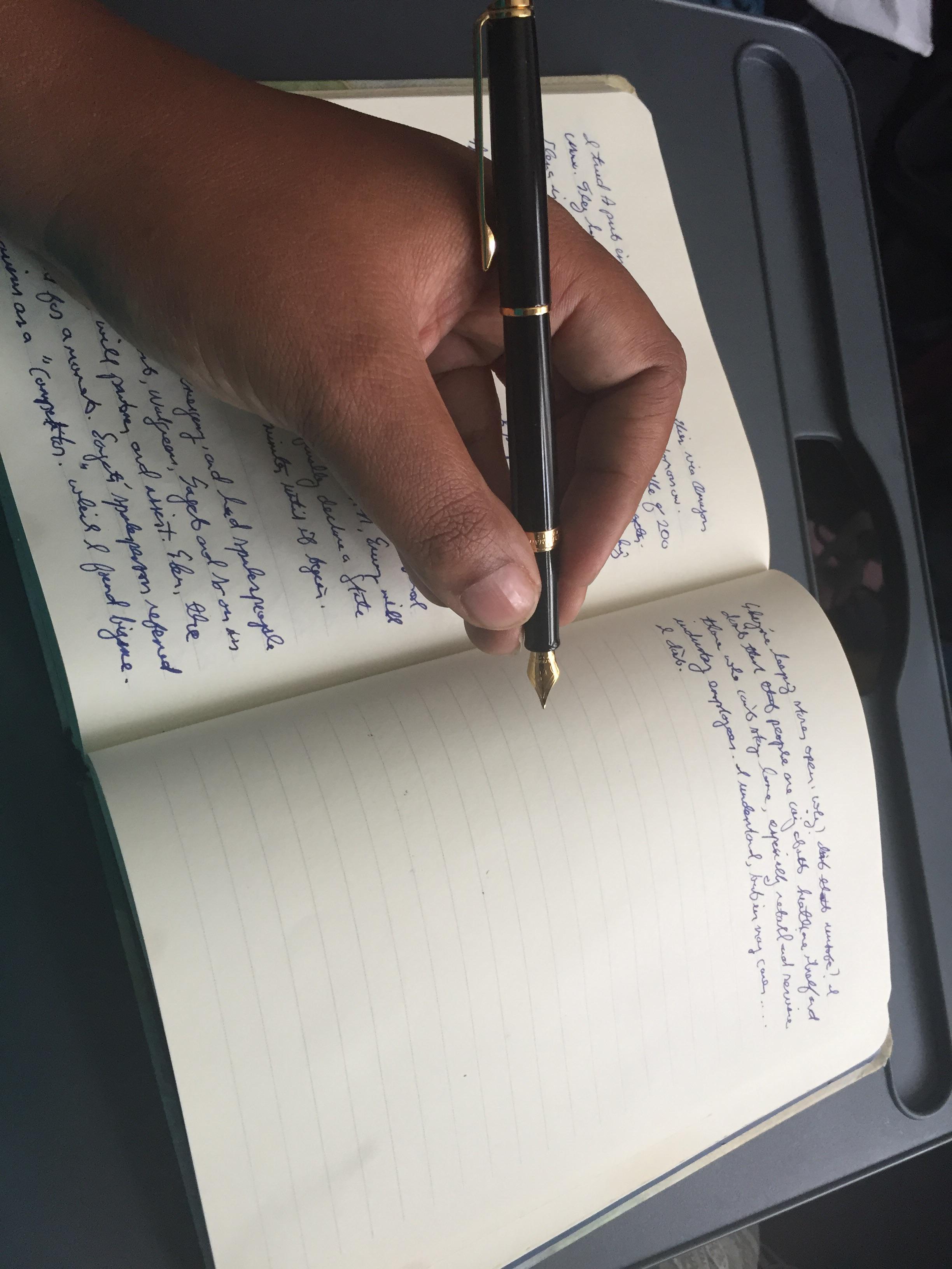 Glimpse of Cursive written journal | Scrolller