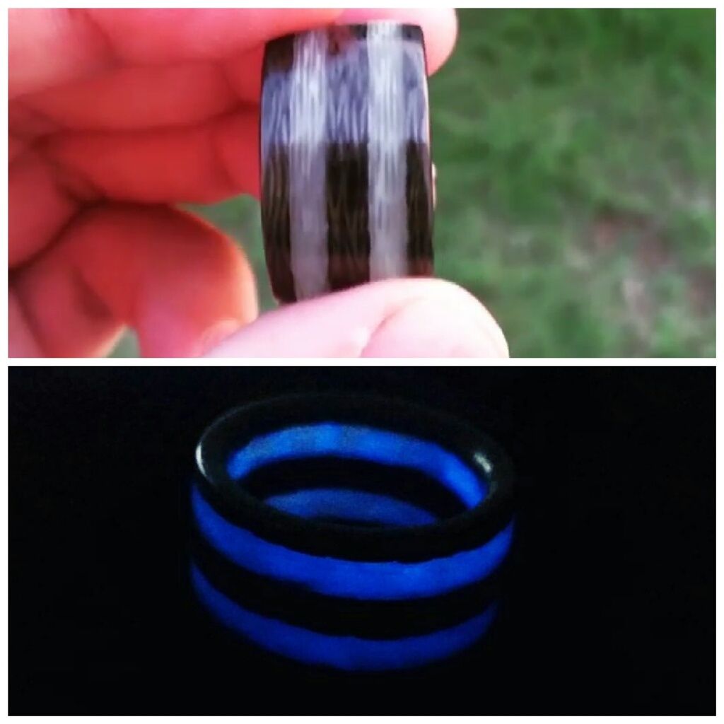 Glow in the dark carbon fiber ring | Scrolller