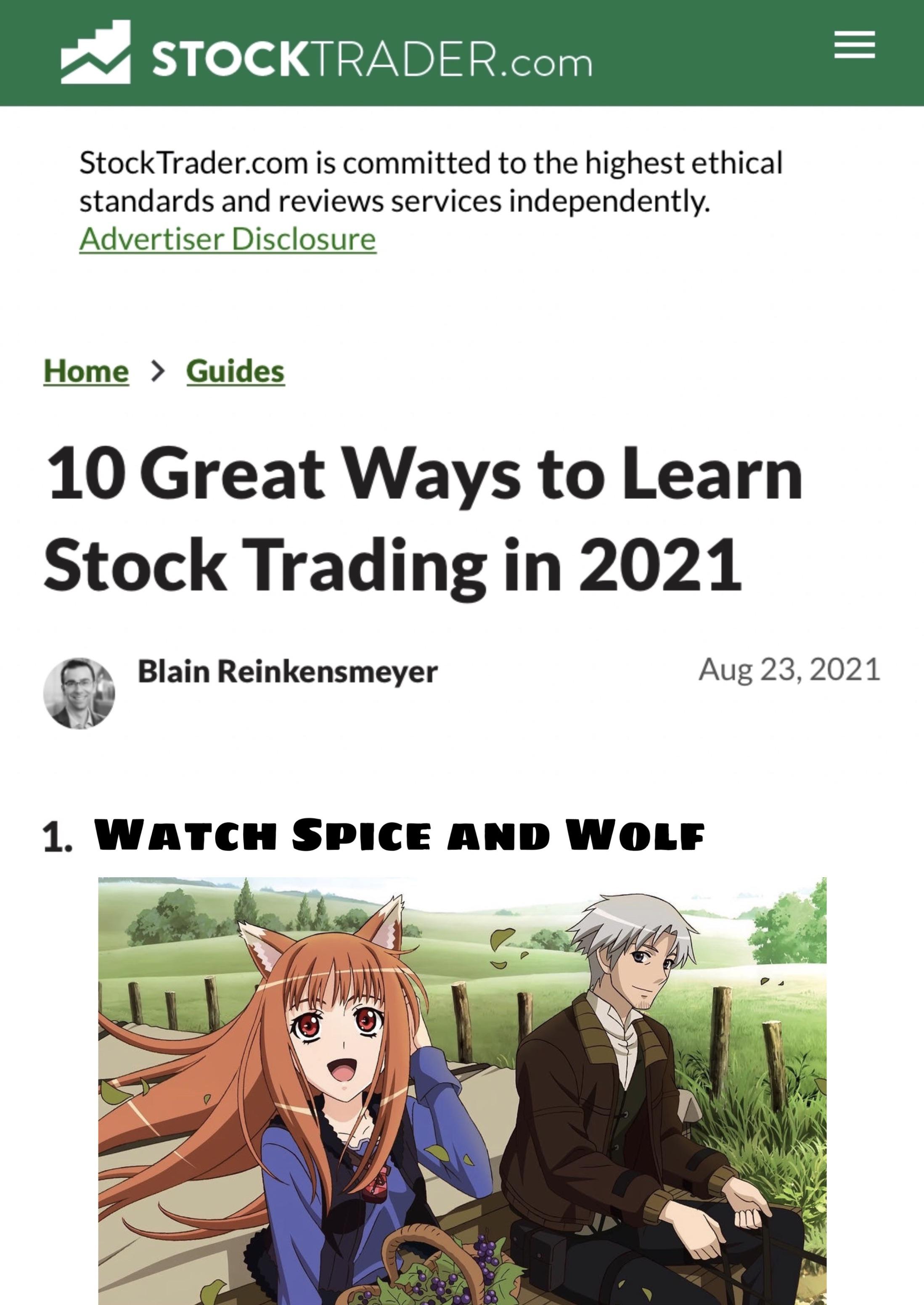 Go watch Spice and Wolf NOW!!! | Scrolller